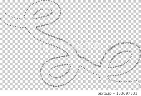 Curved dotted line playful. Element for funのイラスト素材 [133097333] - PIXTA