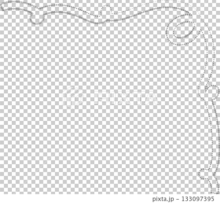 Curved dotted line playful. Element for funのイラスト素材 [133097395] - PIXTA