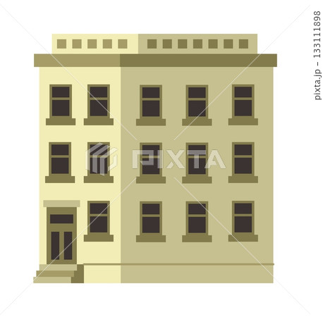 City building. Home exterior. Real estate....のイラスト素材 [133111898] - PIXTA