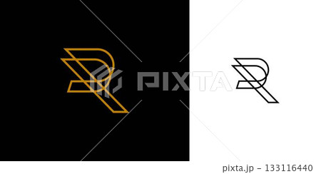 Modern and unique letter R initials logo designのイラスト素材 [133116440] - PIXTA