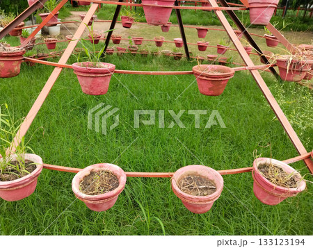 Decorative pyramid structure with multiple...の写真素材 [133123194] - PIXTA