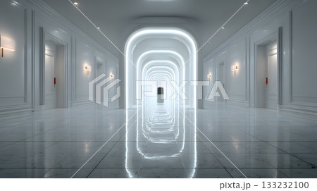 smart home corridor clean design bright...のイラスト素材 [133232100] - PIXTA