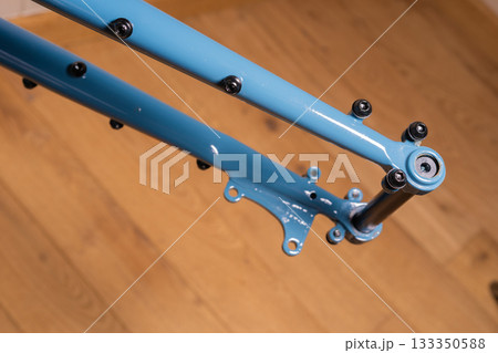 Bicycle Thru Axle Dropout Close-Upの写真素材 [133350588] - PIXTA