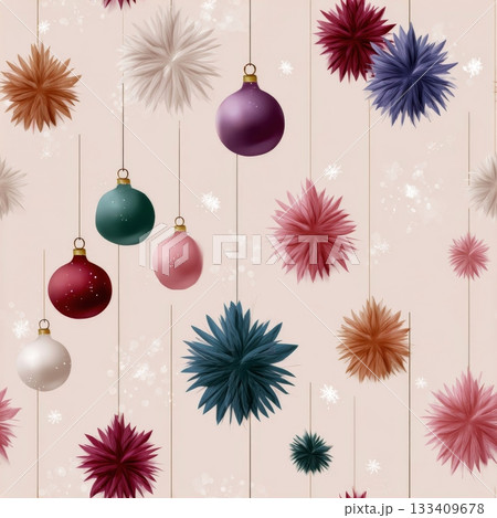 festive seamless pattern showcasing abstract...のイラスト素材 [133409678] - PIXTA