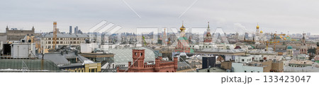 Skyline of Moscow features a blend of historic...の写真素材 [133423047] - PIXTA