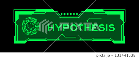 Green color of futuristic hud banner that have...のイラスト素材 [133441339 ...