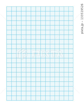 Blank graph paper with fine blue grid linesのイラスト素材 [133519526] - PIXTA