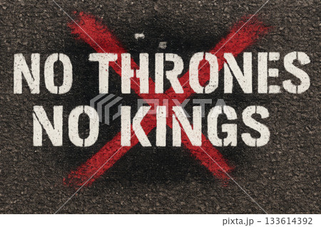Street art protest message against authority...のイラスト素材 [133614392] - PIXTA
