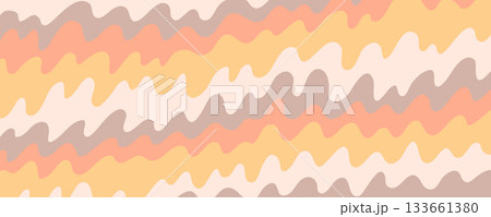 Wavy frosting marble pattern background in warm...のイラスト素材 [133661380 ...
