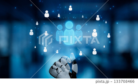 AI Expanding Business Networks Through Smart...のイラスト素材 [133708466] - PIXTA