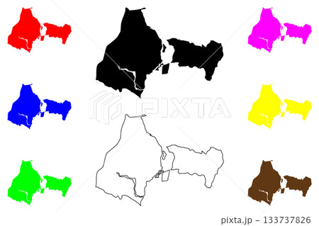 Kamber Ali Khan city (Islamic Republic of...のイラスト素材 [133737826] - PIXTA