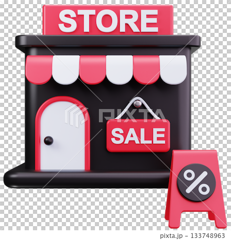 Storefront Sale Signのイラスト素材 [133748963] - PIXTA