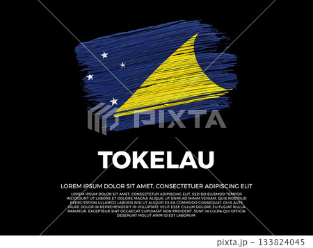 Flag of Tokelau. Tokelauan and Polynesian...のイラスト素材 [133824045] - PIXTA
