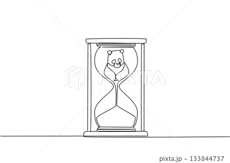 Single continuous line drawing the bottom of...のイラスト素材 [133844737] - PIXTA