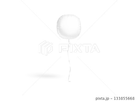 Blank white balloon square corners mockup, png,...のイラスト素材 [133855668 ...