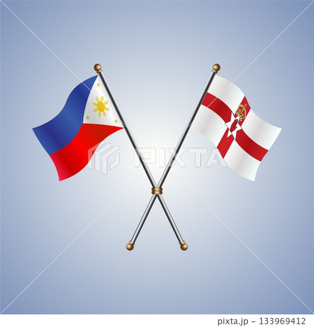 Philippines and Northern Ireland flag relationsのイラスト素材 [133969412] - PIXTA