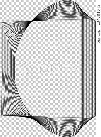 Square shape line warp effect. Technology elementのイラスト素材 [134381645 ...