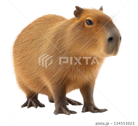 Capybara Front Viewのイラスト素材 [134553023] - PIXTA