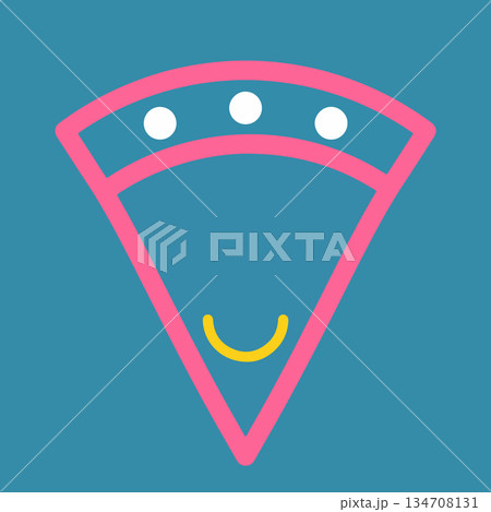 Abstract Smiley Face in Triangle Shapeのイラスト素材 [134708131] - PIXTA