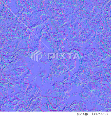 Seamless normal map of metal wall. High...のイラスト素材 [134758895] - PIXTA