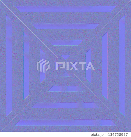 Rustic metal vent floor. Seamless normal map...のイラスト素材 [134758957] - PIXTA