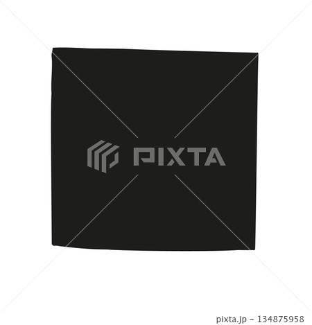 Vector hand drawn square silhouetteのイラスト素材 [134875958] - PIXTA