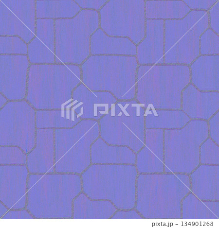 Seamless normal map of metal tile floor. High...のイラスト素材 [134901268] - PIXTA