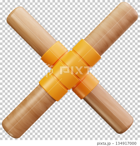 Wooden Cross Batonsのイラスト素材 [134917000] - PIXTA