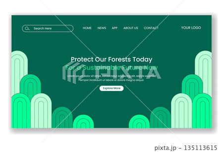Cartoon World Forestry Day Hand Drawn Social...のイラスト素材 [135113615] - PIXTA