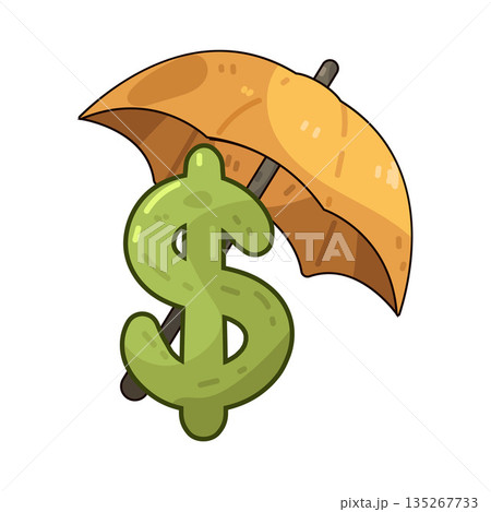 illustration of Dollar Protectのイラスト素材 [135267733] - PIXTA