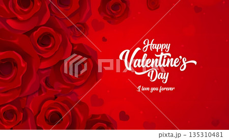 Hands Passing Heart Symbol on Red Background...のイラスト素材 [135310481] - PIXTA