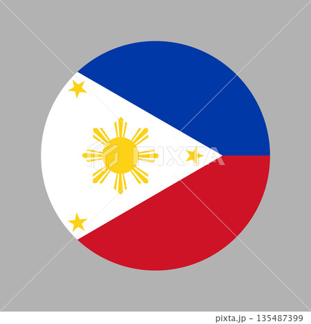 Philippines Flag circle icon. Flag of...のイラスト素材 [135487399] - PIXTA