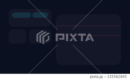 Split user interface design with left-side pill...のイラスト素材 [135562845 ...