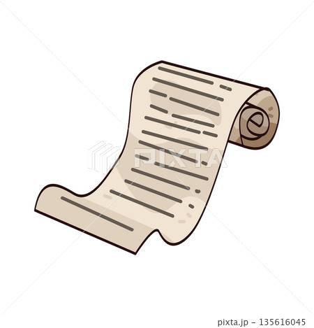 illustration of paper scriptのイラスト素材 [135616045] - PIXTA