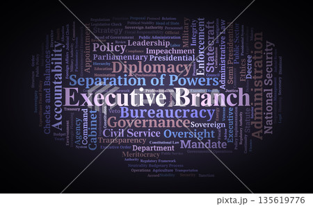 Executive Branch Word Cloud. Core Concepts of...のイラスト素材 [135619776] - PIXTA