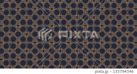 Islamic geometric pattern background featuring...のイラスト素材 [135794346 ...