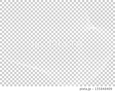 Circle wave dynamic with dashed line....のイラスト素材 [135848409] - PIXTA