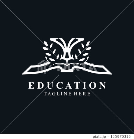 Education book open logo design illustration...のイラスト素材 [135970316] - PIXTA
