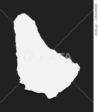 Map Barbados, template Caribbean outline countryのイラスト素材 [136026668] - PIXTA