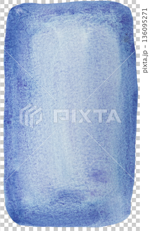 Blue watercolor rectangle, isolated...のイラスト素材 [136095271] - PIXTA