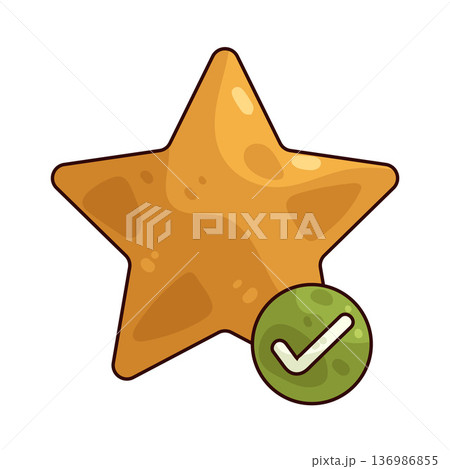 Illustration of Star Checkのイラスト素材 [136986855] - PIXTA