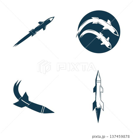 missile rudal logo icon illustration designのイラスト素材 [137459878] - PIXTA