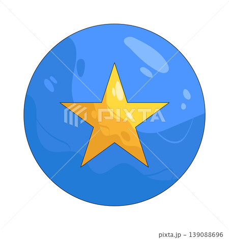 Illustration of star buttonのイラスト素材 [139088696] - PIXTA